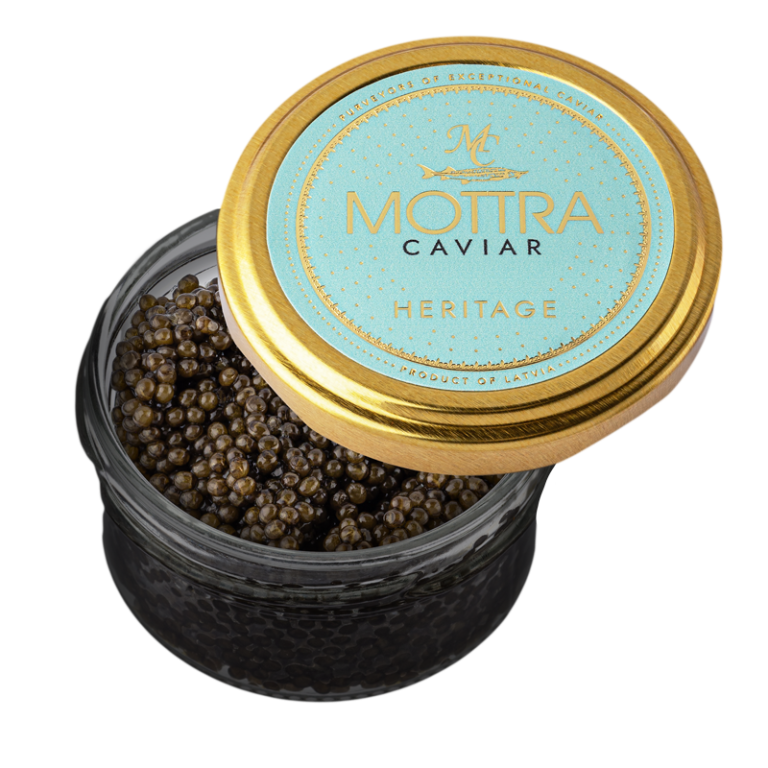 Melnais stores kaviārs Mottra Heritage - Mottra Caviar